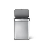 simplehuman Smart Trash Can 58L/15.3G, Rectangular, Sensor with Voice ...
