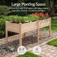 Best Choice Products 72x24x30in Raised Garden Bed, Elevated Wood ...