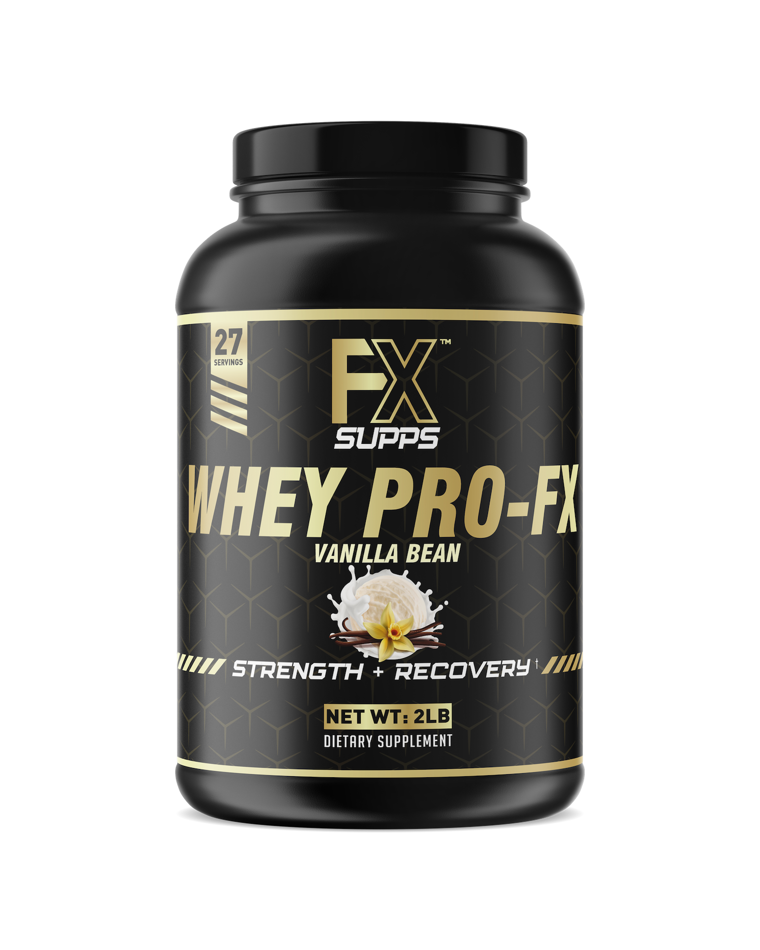 FX Supps Whey Pro-FX Protein Powder, 25g Protein, Vanilla Bean, 2.0 lbs ...