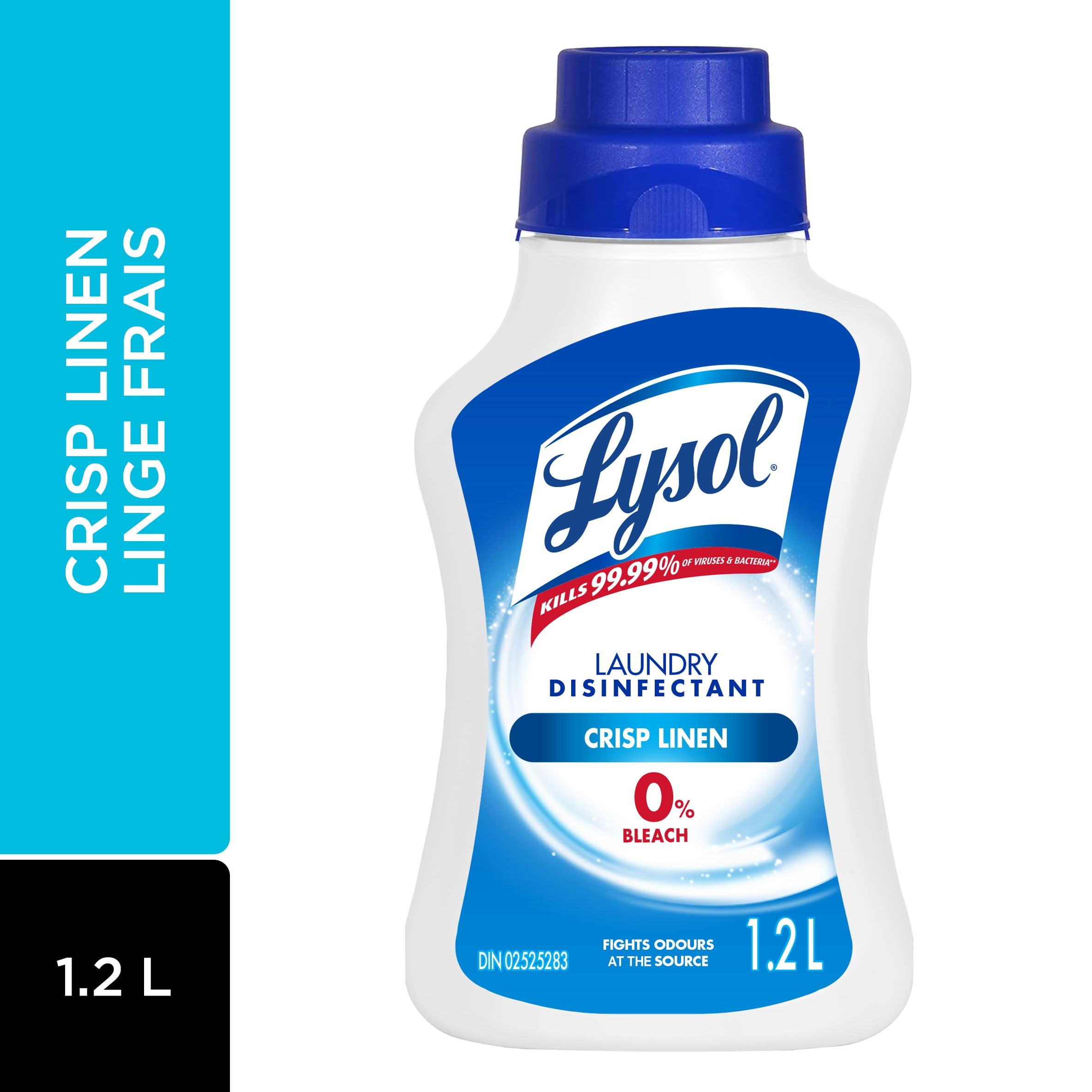 Lysol Laundry Disinfectant, Crisp Linen, 0% Bleach, Eliminates germs ...
