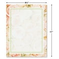 Current Pale Pink Roses Floral Letter Papers -Set of 25, Spring ...