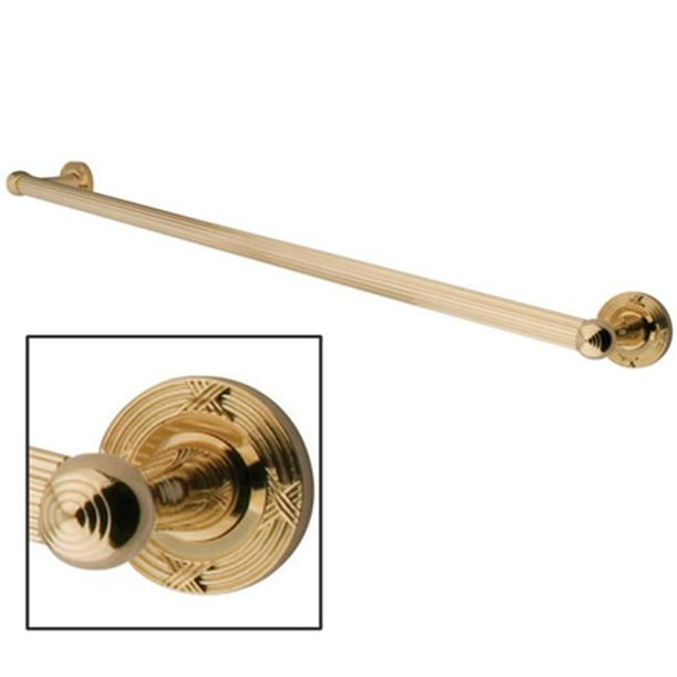 12 Inch Georgian Decor Grab Bar - Polished Brass - Walmart.com ...