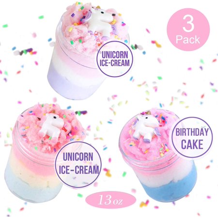 Cloud Slime, Unicorn Galaxy Fluffy Slime, DIY Slime Supplie Kit for ...