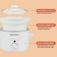 Elite Cuisine 1.5Qt. Mini Slow Cooker in Stainless Steel MST-250XW ...