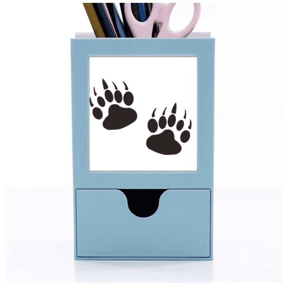 Paw Print Claw Outline Protect Animal Desk Supplies Organizer Pen ...