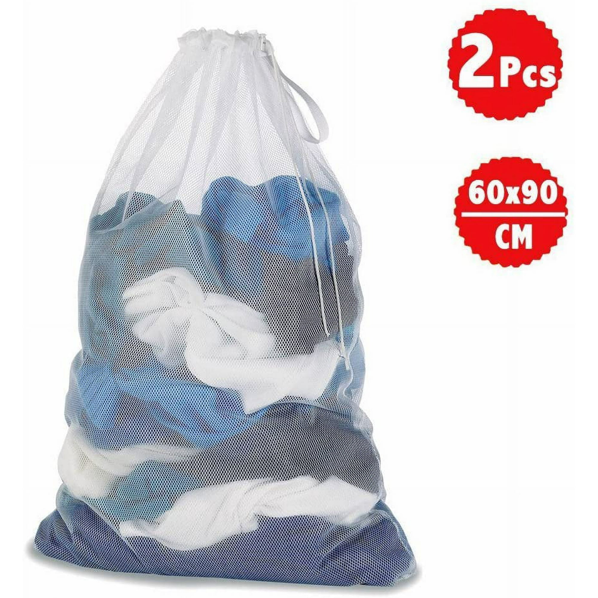 Jiarry Laundry Bag With Drawstring  Durable Mesh Washing Bag For Washing Machine  Suitable For Travel Home Dorm Laundry Room