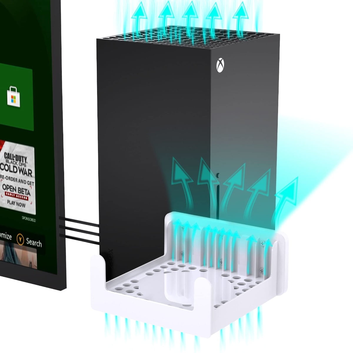 SPORTLINK Wall Mount for Xbox Series X - Sturdy Space Saving Stand with ...