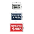 Classic Framed Restricted Area Sign (Black /Gold) - Small - Walmart.com