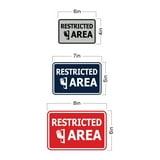 Classic Framed Restricted Area Sign (Black /Gold) - Small - Walmart.com