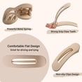 6 count Flat Claw Clips, Large Lay Flat Hair Clips for Women Girls ...