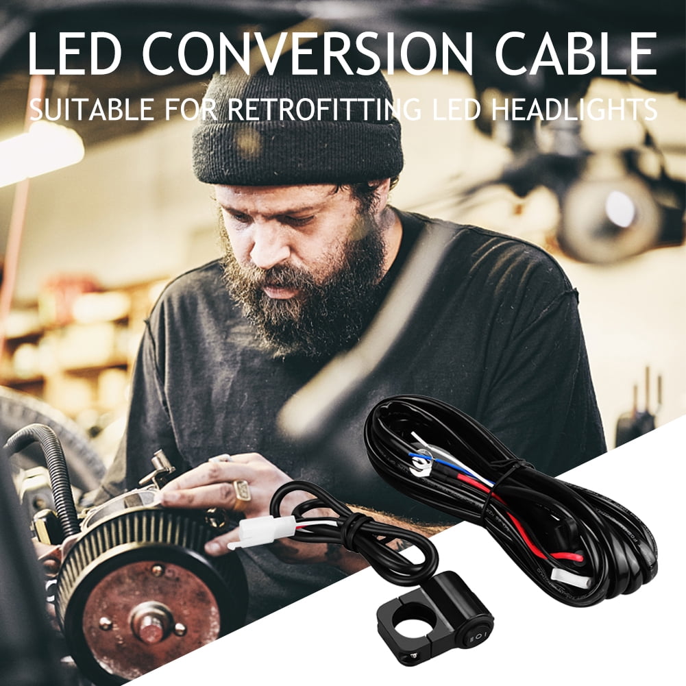 Cable de alambre de proyector DC12V Arnés de proyector LED de 3 cables ...