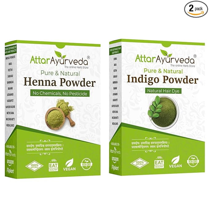 Click here for Attar Ayurveda Natural Dye For Black Hair (Henna L... prices