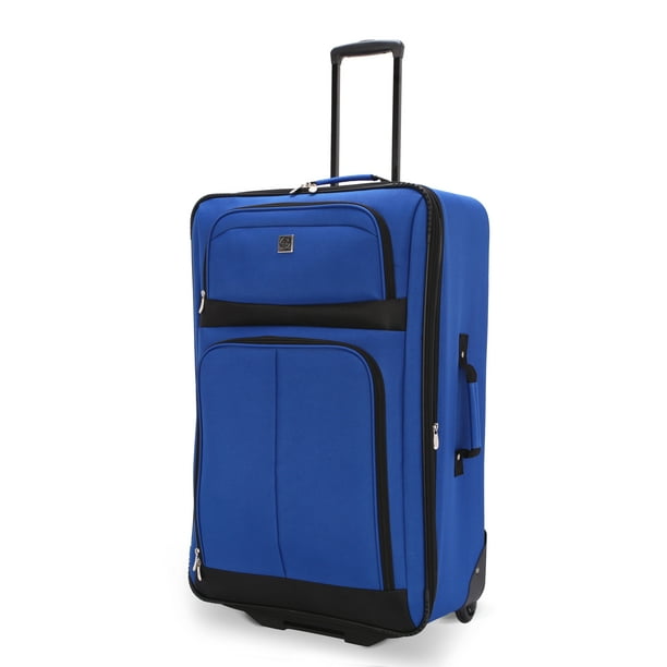 Protege 28" Regency Checked 2-Wheel Softside Luggage, Blue (Walmart ...