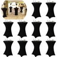 10 Pack Cocktail Table CoversFitted Spandex Stretch Tablecloth with ...