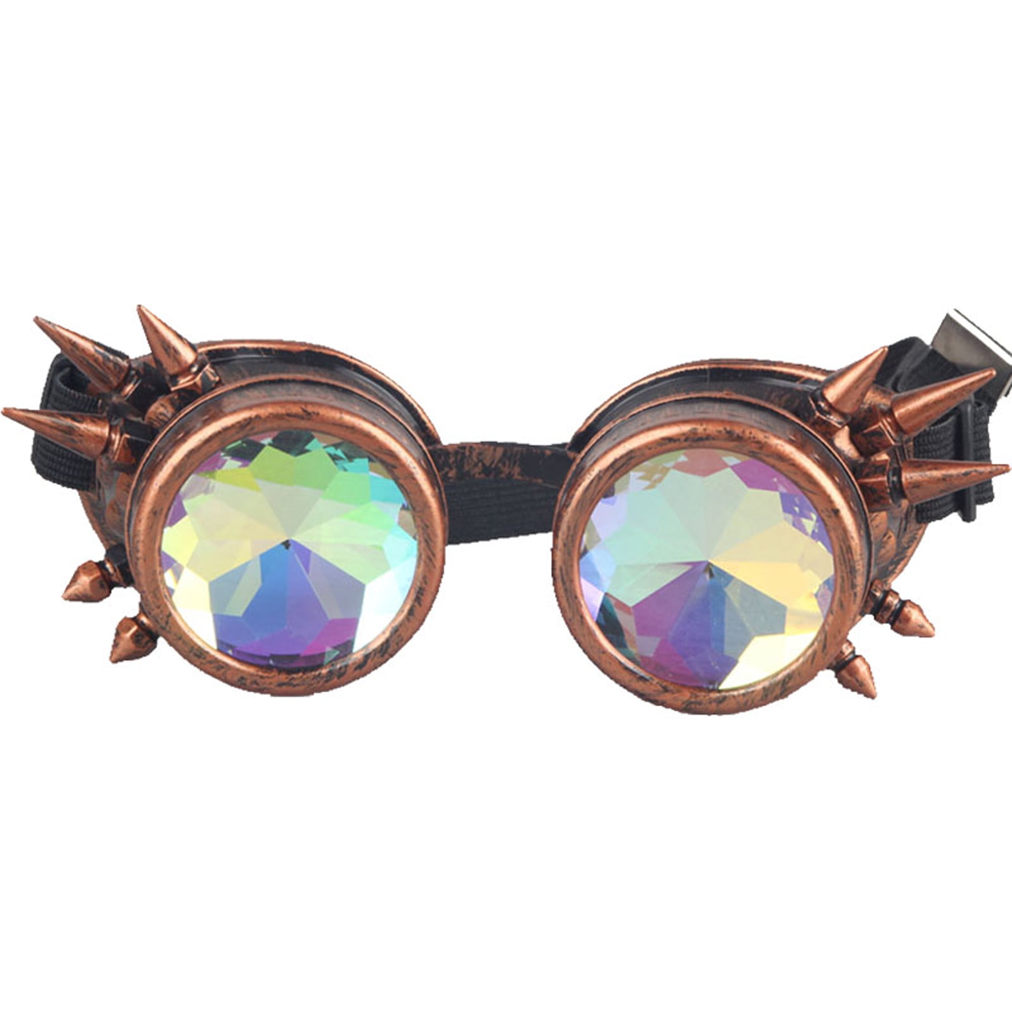 Rainbow Rave Glasses Goggles Gothic Victorian Glasses with Rainbow ...