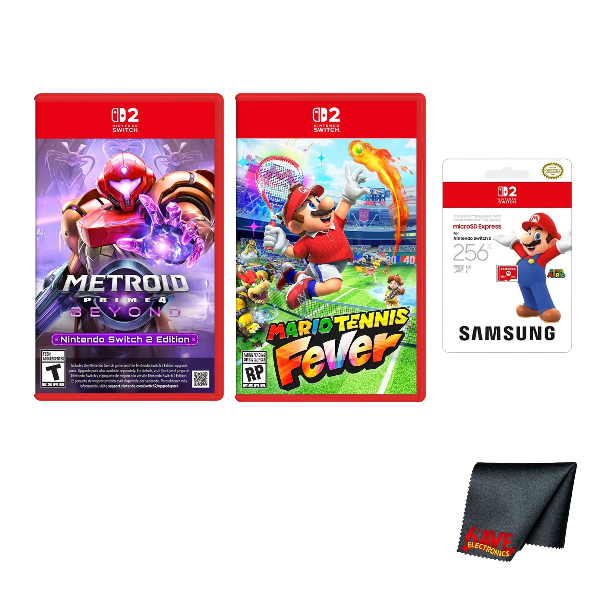 Nintendo Metroid Prime 4: Beyond + Mario Tennis Fever - Switch 2 ...