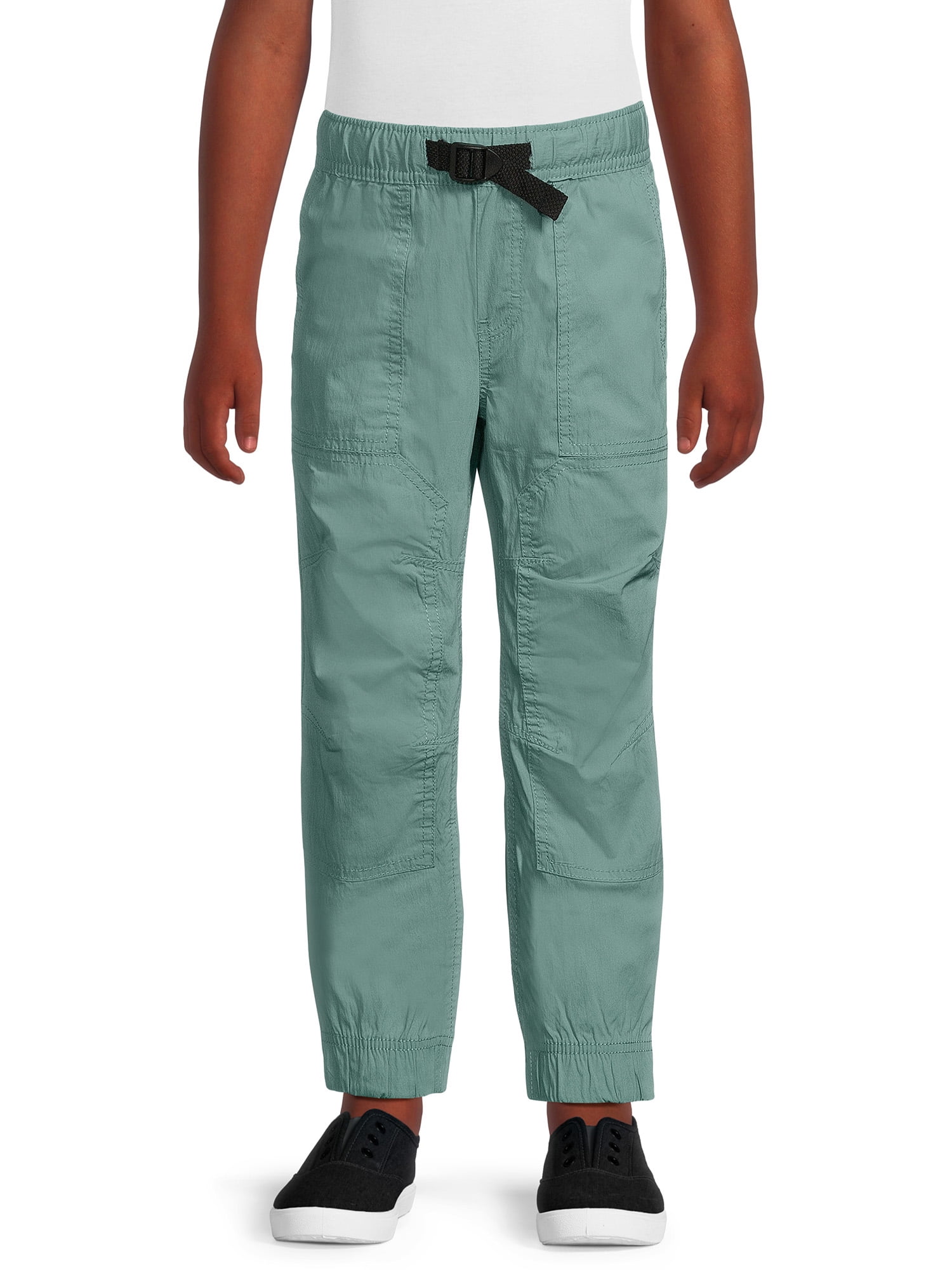 Wonder Nation Boys Buckle Cargo Jogger Pants, Sizes 4-18 & Husky ...