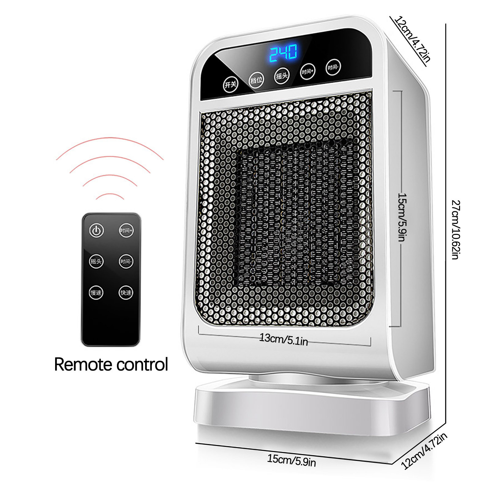 Fankiway Portable Mini Electric Heaters Space Air Warmer Fan Blower ...