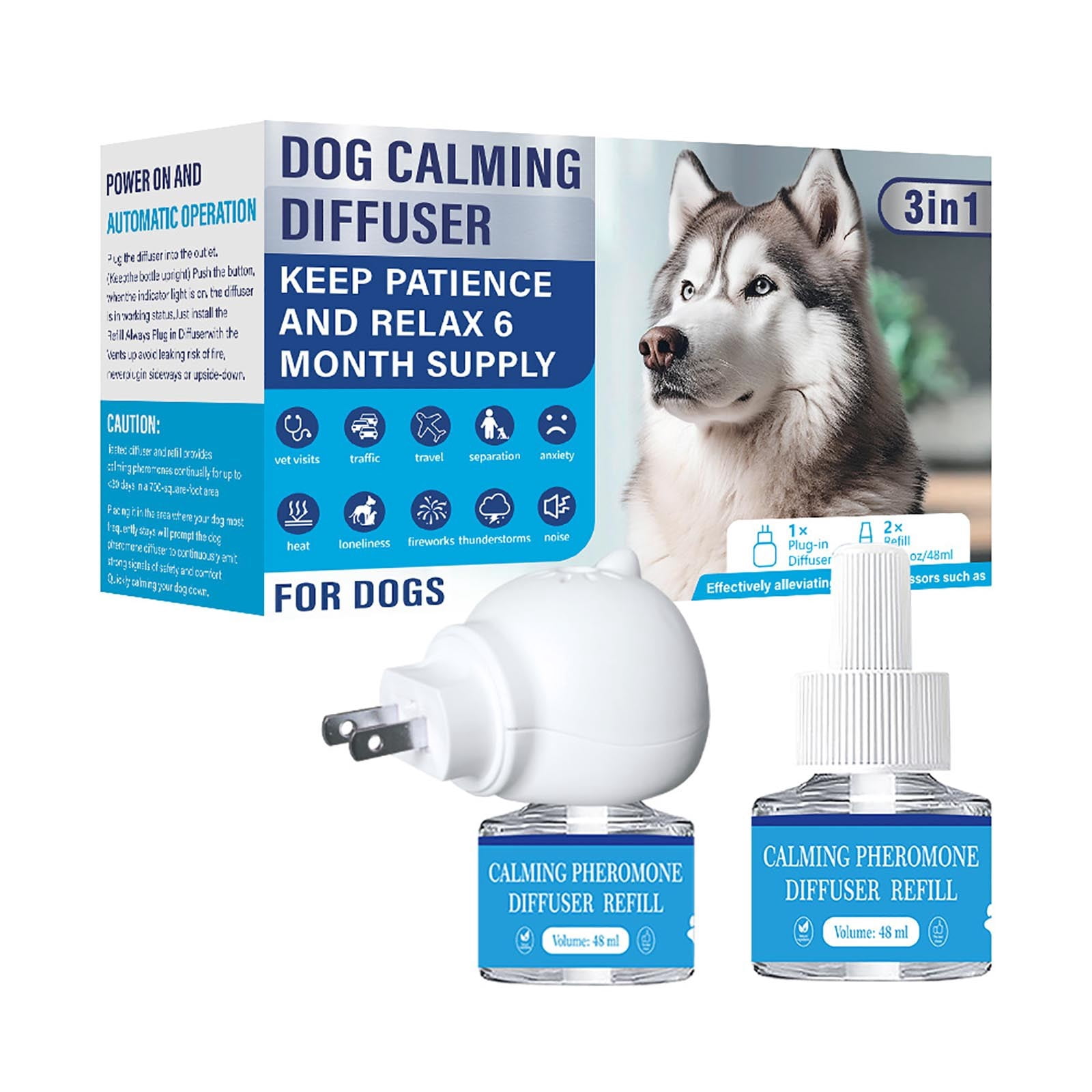 48ml Calming Liquid For Cats & Dogs Natural Stress & Emotional Support ...