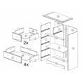 100% Solid Wood 6-Drawer or 4+2 Drawer Chest by Palace Imports ...