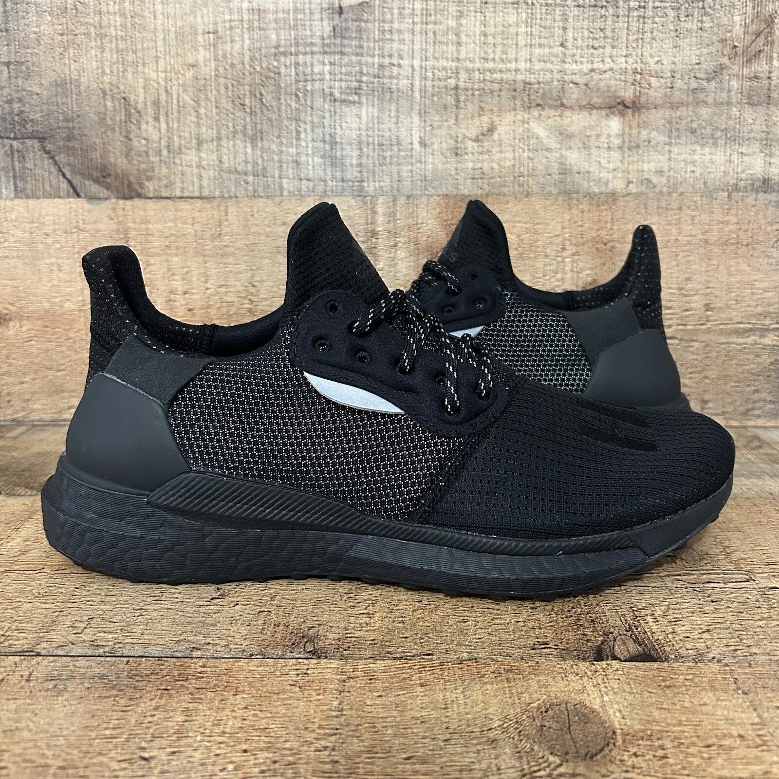 Adi - das SolarHU PRD Pharrell Williams Mens 8 Triple Black Running ...