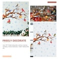 Jiyike 1 Sheet of Christmas Theme Showcase Sticker Window Adhesive DIY ...