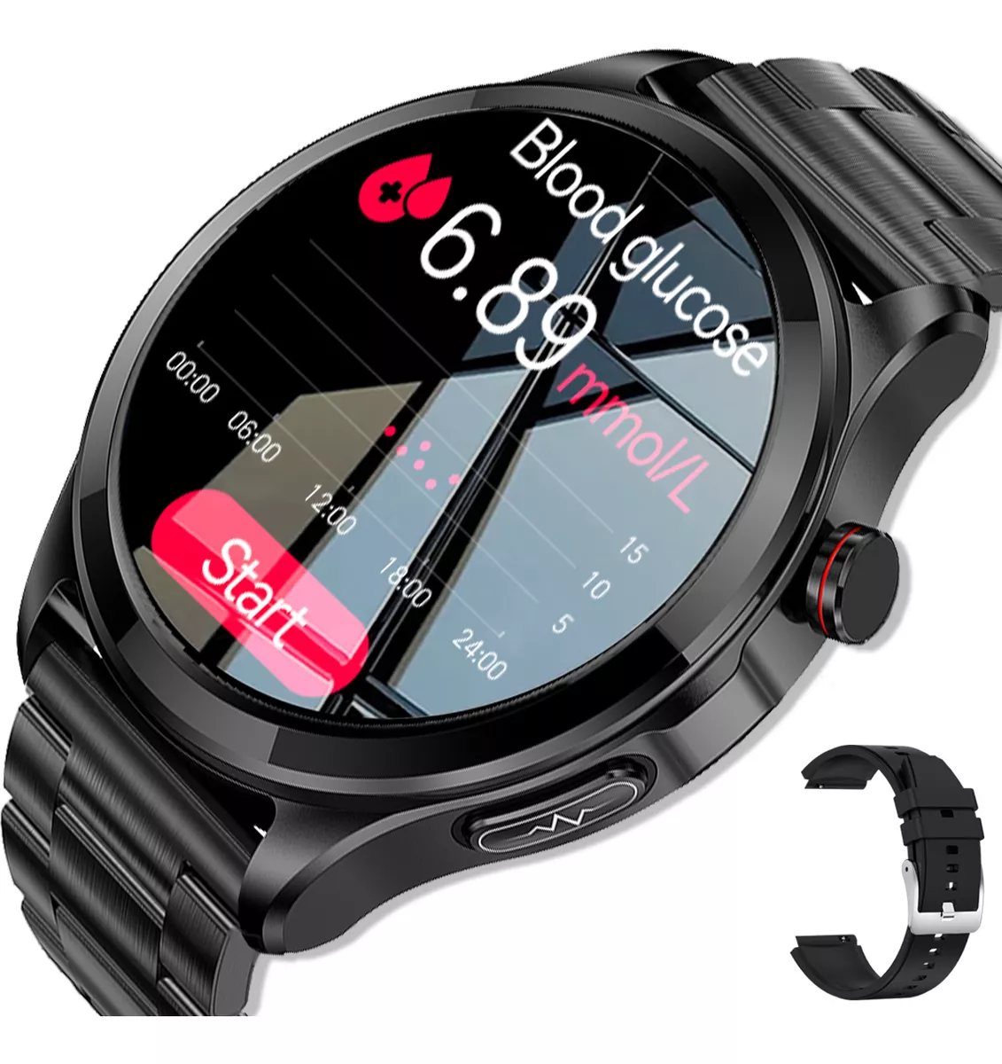Reloj Inteligente Hombres Glucosa Ecg+ppg Llamada Smartwatch | Bodega ...