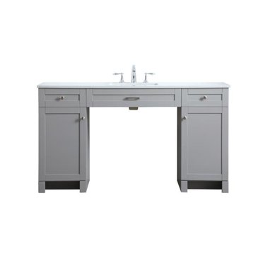 36 in. ADA Compliant Bathroom Vanity, Grey - Walmart.com