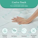 California Design Den Plush Full Size 3-Zone Quilted Cooling Mattress ...