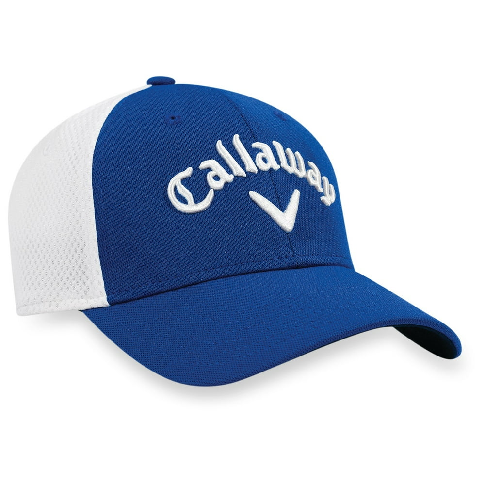 NEW 2017 Callaway Golf Mesh Fitted Royal Blue/White Large/XL Hat/Cap ...