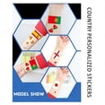 Aoyunhp 1Pc Sport Event Face Stickers, Temporary Body Stickers, Party ...
