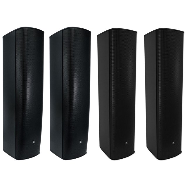 (2) JBL CBT 1000 1500 Watt Black Wall Mount Line Array Column Speakers ...