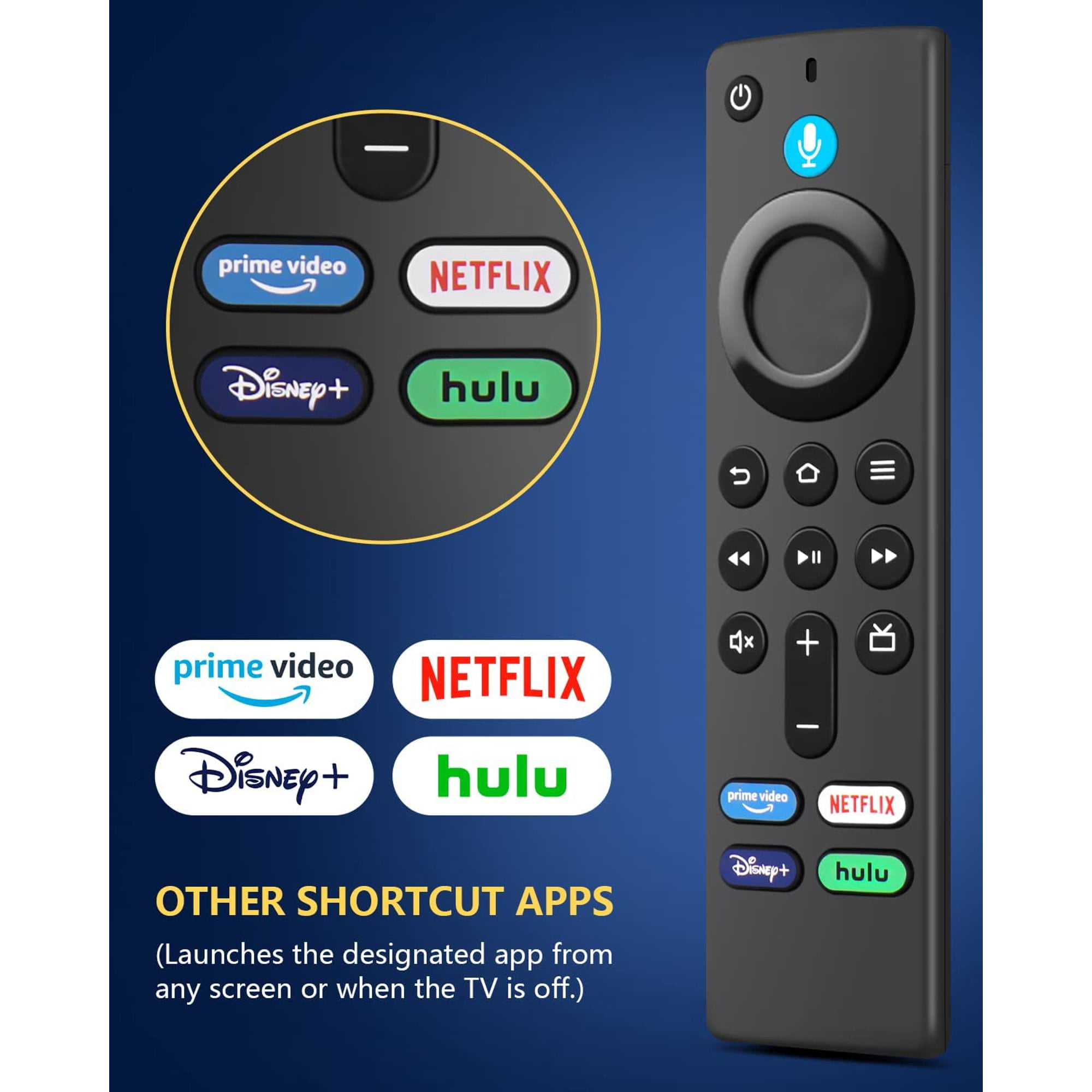 Buy 2 Pack Replacement Voice Remote (3rd GEN) L5B83G with TV Controls ...