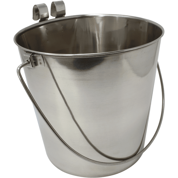 800109 Stainless Steel 6 Quart Lat Sided Hook Pail - Walmart.com