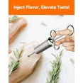 Meat Injector Syringe, 2oz Turkey Seasoning, 304-Stainless Steel ...