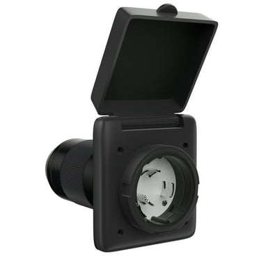 Marinco / Park Power 301ELRV.BLK 30 Amp 125V Stndrd Rv Inlet - Walmart.com