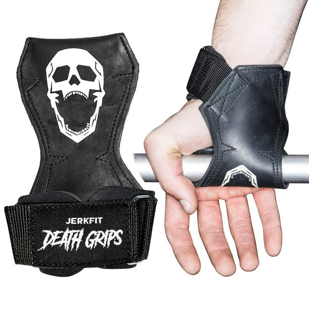 JerkFit Death Grips, Ultra Premium Lifting Straps for Dead Lifts, Pull ...