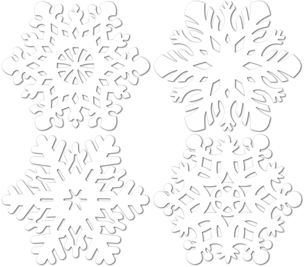 Snowflake Cutouts Christmas Holiday Party Decorations 14-14.5 ...