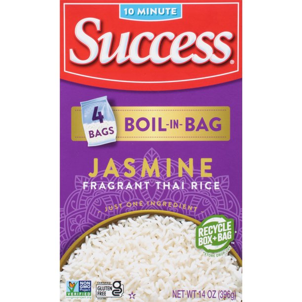 Success Boil-in-Bag Jasmine Rice, 14 oz Box - Walmart.com