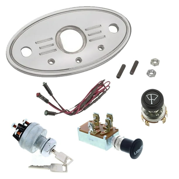 Complete Billet Aluminum Oval Switch Panel Dash Kit - Walmart.com ...