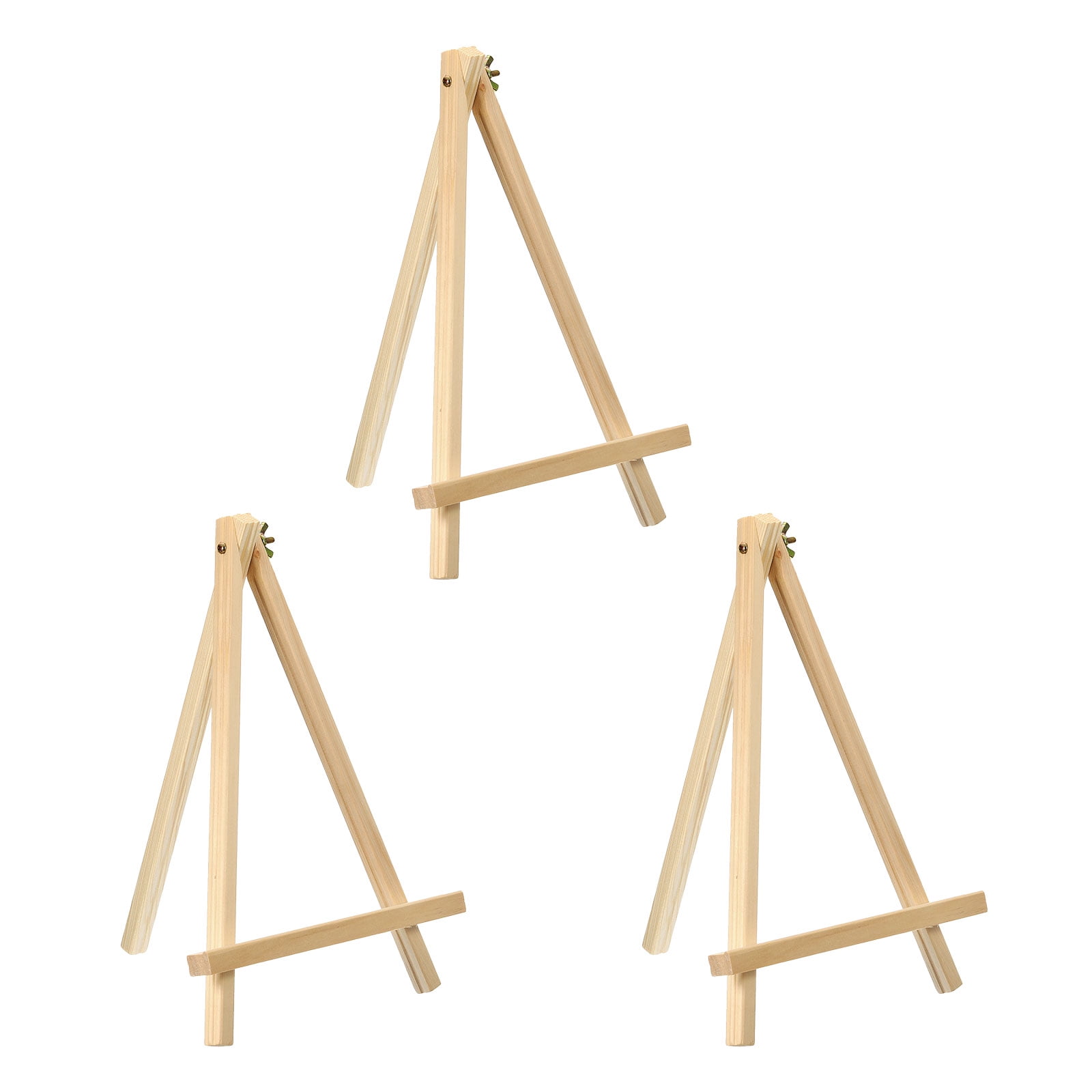 Uxcell 11.4" Mini Wooden Easel Stand, 3 Pack Table Use Adjustable ...