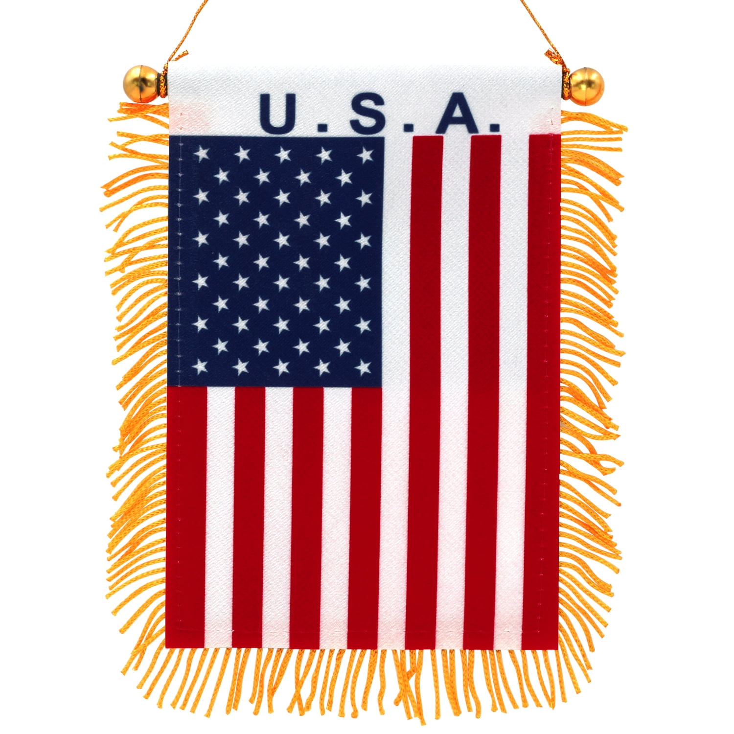 Anley 4 X 6 Inch USA Fringy Window Hanging Flag - American Hanging Flag ...