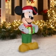 Airblown Christmas Inflatable Mickey Holding Present 5 Tall