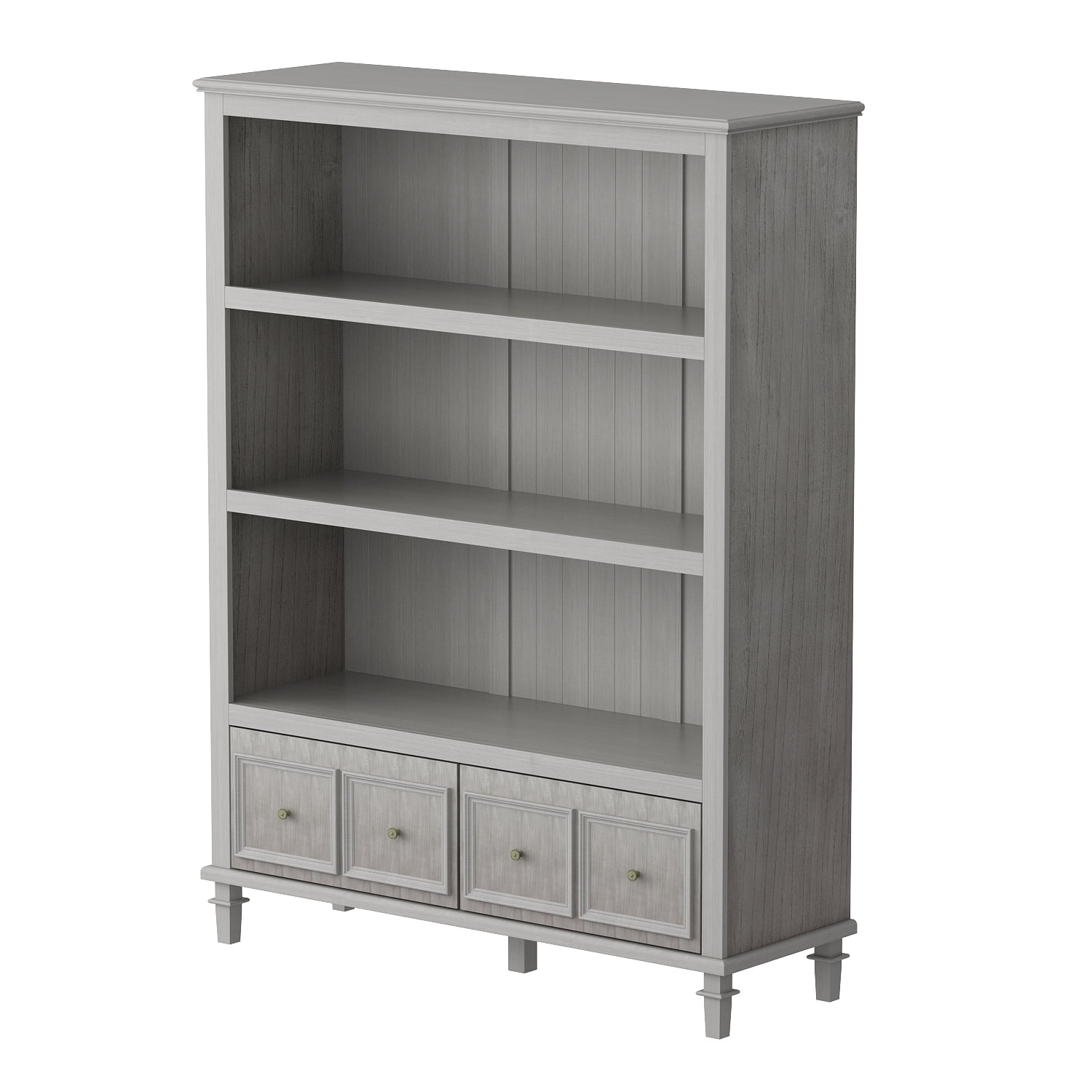 Hitow 3-Tier Bookcase with Drawers, 63" Tall Freestanding Bookshelf ...