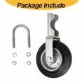 2-Pack Heavy Duty Gate Helper Caster, 6-1/4 Inch Support Wheel for 1-5/ ...