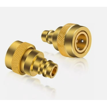 2Pcs R1234yf to R134a Adapter, Quick Couplers Kit R1234yf Refrigerant ...