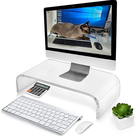 Acrylic Monitor Stand Riser, Anti-Cat Keyboard Cover, Cat Habitat ...
