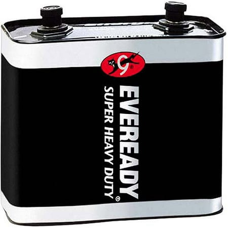 Eveready Super Heavy-Duty 6-Volt Lantern Battery w/ Screw Terminal ...