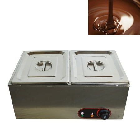 INTBUYING Two Pans Chocolate Melter Electric Chocolate Melting Pot ...