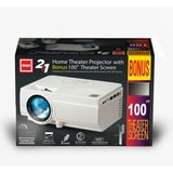 "RCA Home Theater Projector, 480P LCD HD, Outdoor Movie & TV, Roku ...